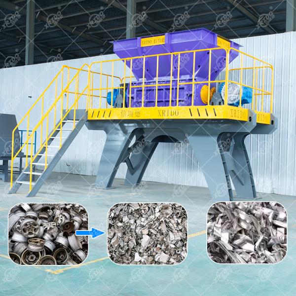 Quality Xrido Aluminum Shredder Machine for Metal Recycling 1-10cm Output for sale