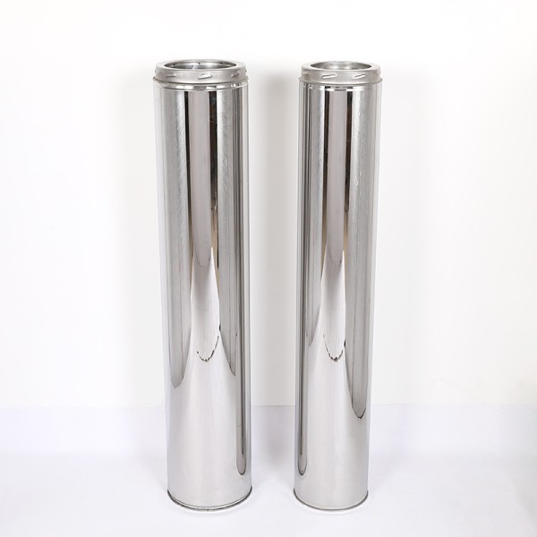 Quality Slivery Insulated Wood Stove Chimney Pipe Construction Applied Seamless Welded for sale
