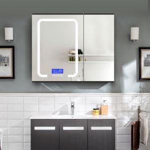 Quality Wall Mounted Smart Mirror Medicine Cabinet Modern Mirror Cabinet For Bathroom for sale