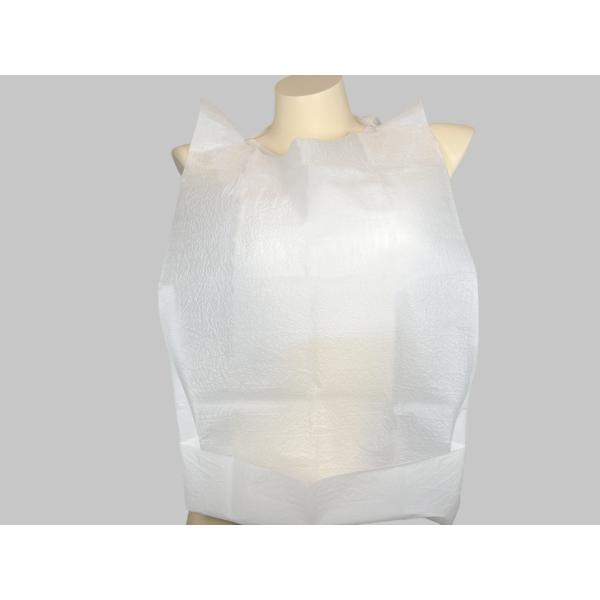Quality Disposable Paper Bibs For Adults Single Use Sanitary Portable Adjustable Neck for sale