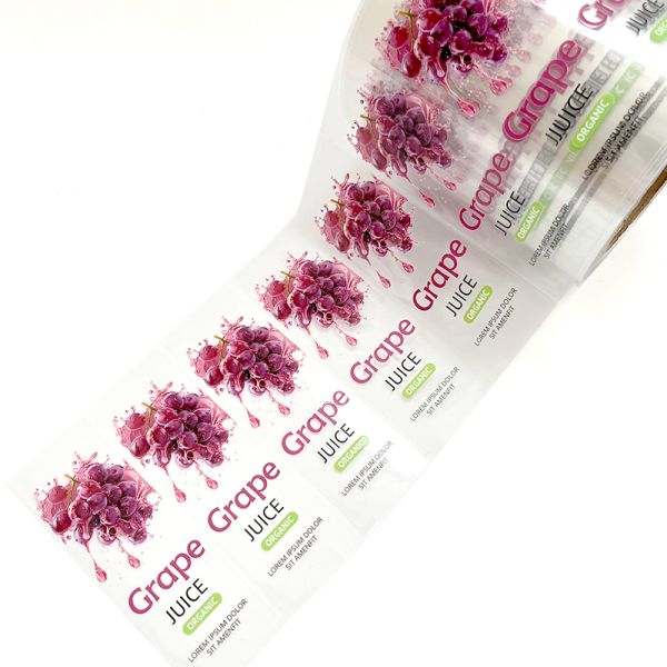 Quality Customizable Waterproof Stickers Personalized Design Long-Lasting Adhesive Beverage Juice Durable Roll Label Air Shipment Ready for sale