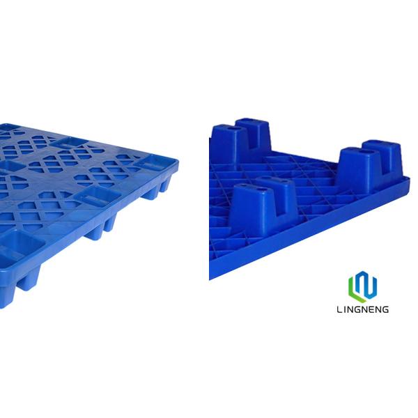Quality Grid Surface Lightweight Plastic Pallet 4 Way Entry European HDPE One Sided with for sale