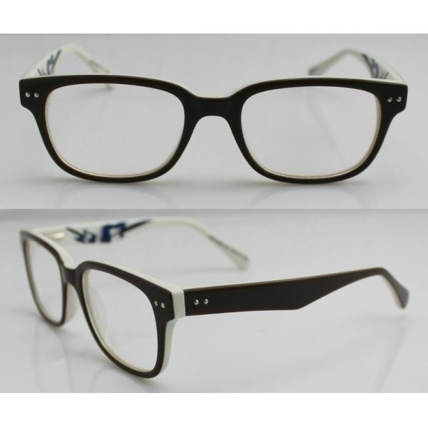 Quality Black Acetate Kids Eyeglasses Frames , Optical Eyewear Frames for Boys for sale