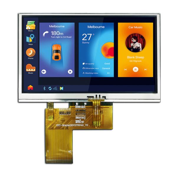 Quality 4.3 Inch TFT LCD Display Module | Resistive Touchscreen With ST7262 Controller for sale