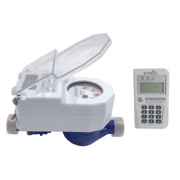 Quality Prepaid / Postpaid Smart Electronic Water Meter With Non Return Valve for sale