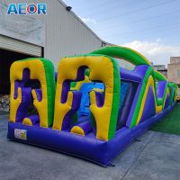 Quality Customized PVC inflatable equipment jump bounce castle bouncy obstacle giant for sale