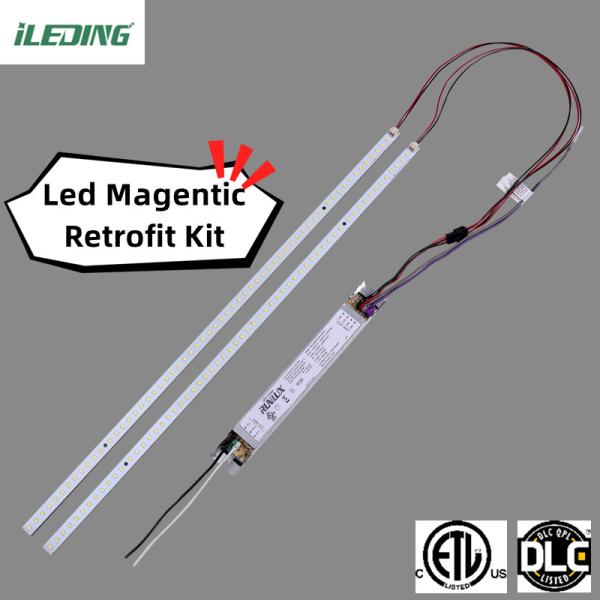 Quality Office Replace Tube 2FT Led Magnetic Light Troffer Linear retrofit Kit 20W for sale