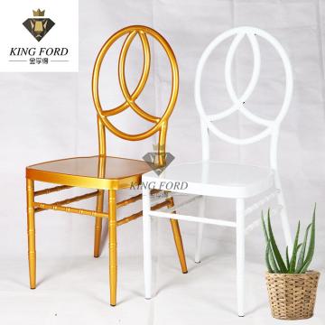 Quality Hall Fashion Part Iron Frame Gold Chiavari Chairs Wedding OEM for sale