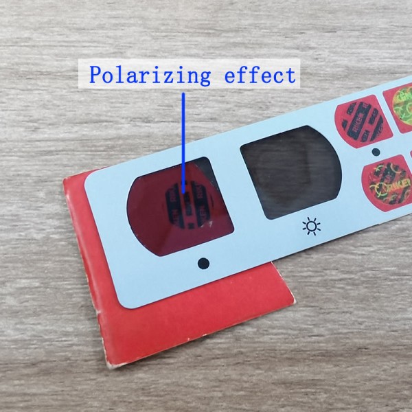 Quality Polarized Custom Security Stickers Bronzing Round Trademark Stickers for sale