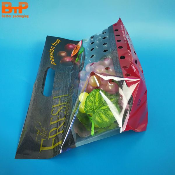 Quality Promotion Custom Transparent OPP/CPP Cherry Tomato Grape Fruit Vegetable Plastic for sale