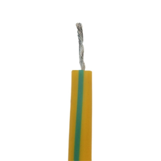 Quality HEAT 180 Dingzun Cable 4mm2 Yellow/Green Ground Cable Silicone Flexible Earth Cable for sale