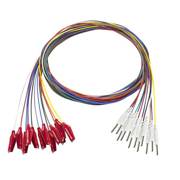 Quality Din 2.0 plug Grabber with soft outer shell EEG electroencephalograph Electrodes Plated gold EEG EMG Leadwires Electrode for sale