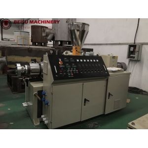 Quality SJ55/30 Single Screw Extruder Machine , Plastic Extrusion Line 22KW Motor Power for sale