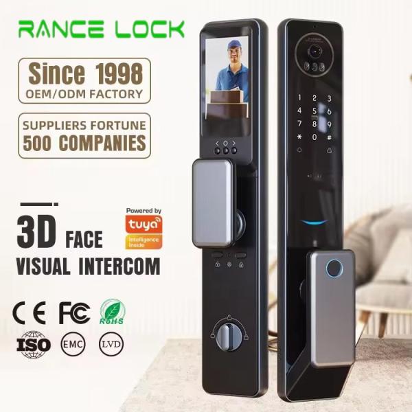 Quality Wifi Smart Door Lock Bluetooth 3D Face Lock OEM ODM For Home for sale