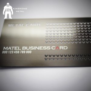 Quality Metal Card Factory Supply Custom Logo Gun Plated Stainless Steel Metal Business for sale