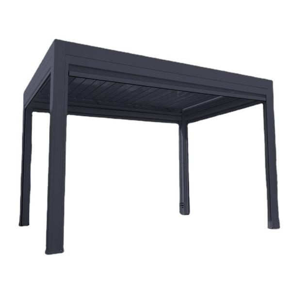 Quality Metal Pavilion Frame Outdoor Courtyard Leisure Pavilion Aluminum Louvered for sale