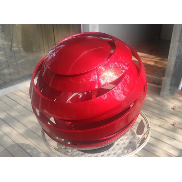 Quality Modern Painted Stainless Steel Abstract Sculpture Red Baking Varnished for sale