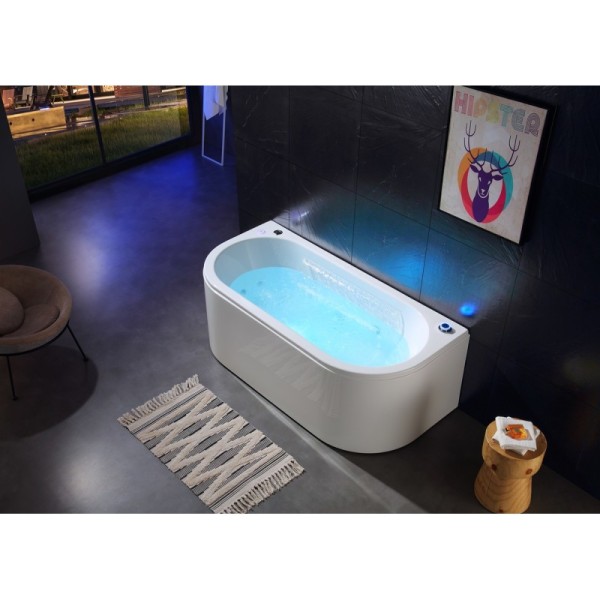 Quality Single Spa With Double Waterfall Massage Bathtub for sale