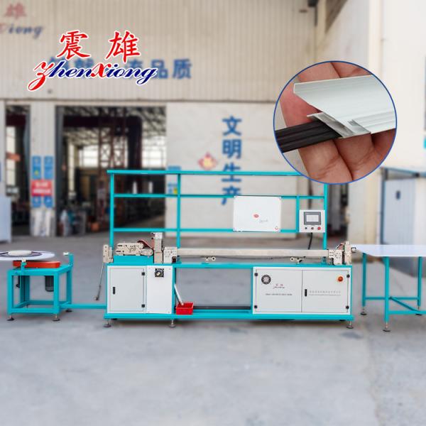 Quality High Speed Door Gasket Production Line Magnetic Strip Inserting Machine Fixed Length Cutting for sale