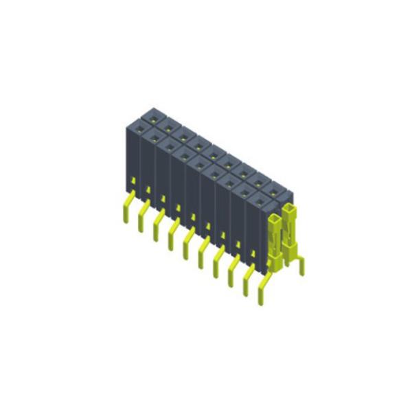 Quality 2.54 mm Pitch H 8.5 Dual Row Female Header Connector Bottom Entry Type for sale