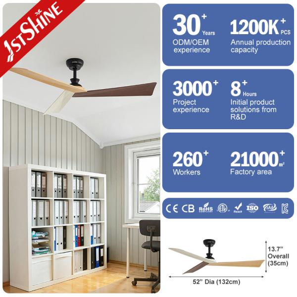 Quality 52 Inches Energy Saving ABS Blade Ceiling Fan with Smart APP Control and Remote for sale