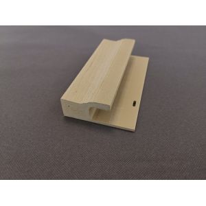 Quality Waterproof Wood Grain WPC Door Frame / Door Jamb Pvc Profile Extrusion for sale