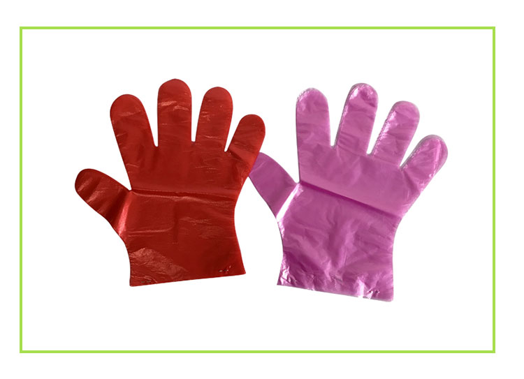 Waterproof resistant disposable polyethylene plastic gloves for food grade