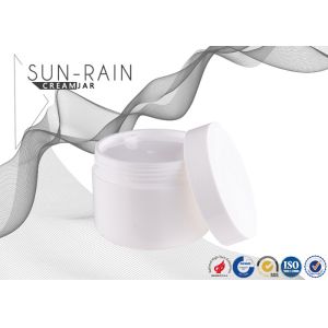 Quality Environmental friendly white pp plastic cosmetic jars 100g 200g SR23A4 for sale