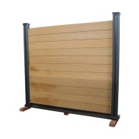 Quality Wooden Grain Wpc Wall Fence Panel Outdoor For House for sale