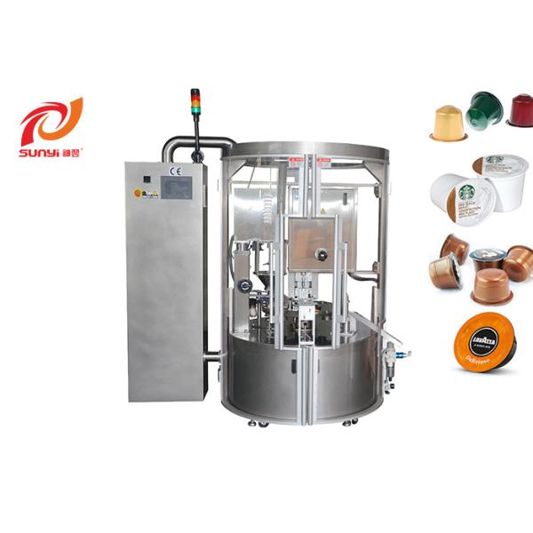 Quality 3000cph CE Rotary LavazzaBlue Coffee Capsule Filling Sealing Machine for sale