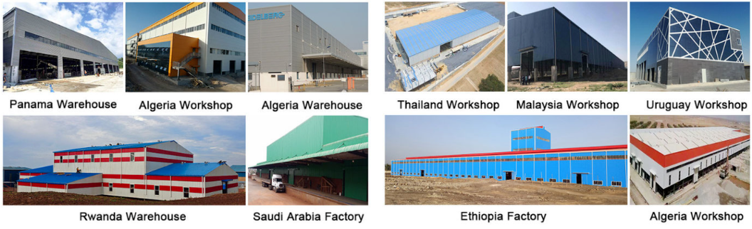 Completed steel structure projects by LJ Group
