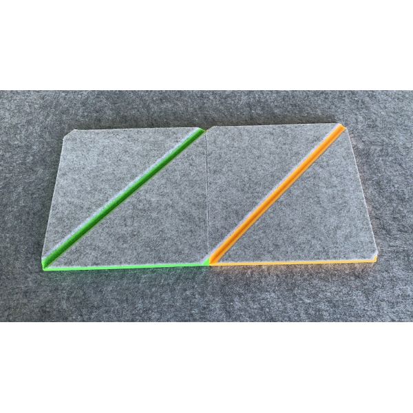 Quality Felt Acoustic Partition Panels Snap On System For Existing Glass Walls for sale