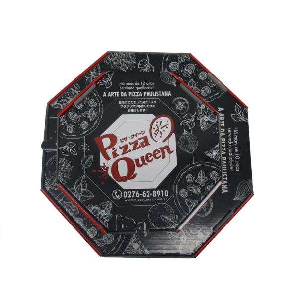 Quality Custom Logo Biodegradable Disposable Foldable Pizza Box Offset Printing for sale
