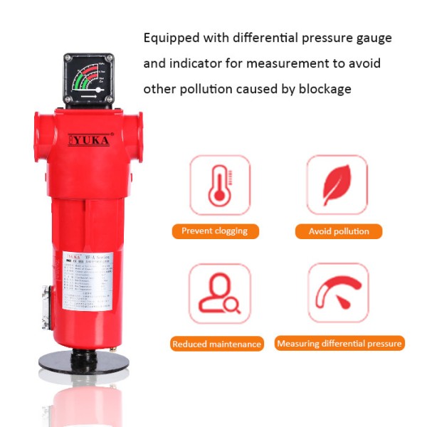 Quality RC2 Aluminum Compressed Air Filter From 5 μm To 0.01μm for sale