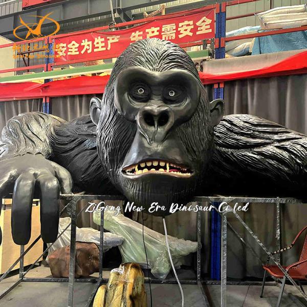 Quality Vivid Robotic Lifesize Animatronic Animal Chimpanzee for Themed Park for sale