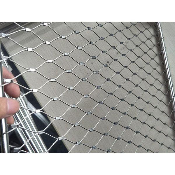 Quality Transparent SS Rope Mesh 304 304L 316 316L Steel Cable Mesh For Balustrades for sale