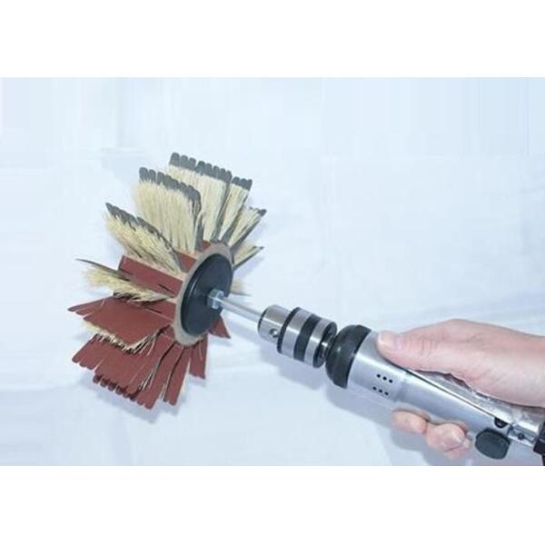Quality Fiber Bristle Nylon Roller Brush 160MM OD With 120 Grit Sanding Paper for sale