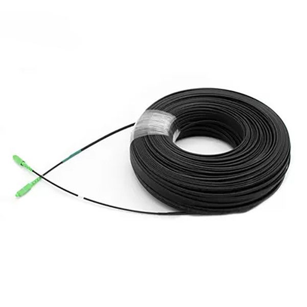 Quality FTTH Outdoor Fiber Drop Patch Cable SC APC - SC APC G657A1 Self-Supporting Aerial Simplex Drop cable  LSZH for sale