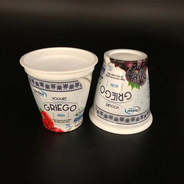 Quality 170ml disposable plastic cup yogurt cups with lids frozen yogurt cups for sale