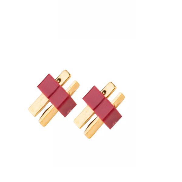 Quality Durable T Plug Deans RC Battery Connectors Nontoxic Red Color for sale