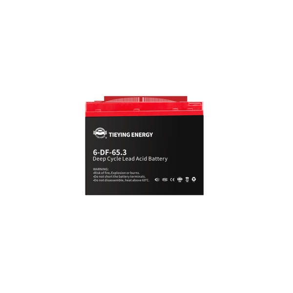 Quality Solar Energy Storage 65Ah Rechargeable Deep Cycle Lead Acid Battery 6-DF-65 222*148*174MM 15.8+-0.2kg for sale