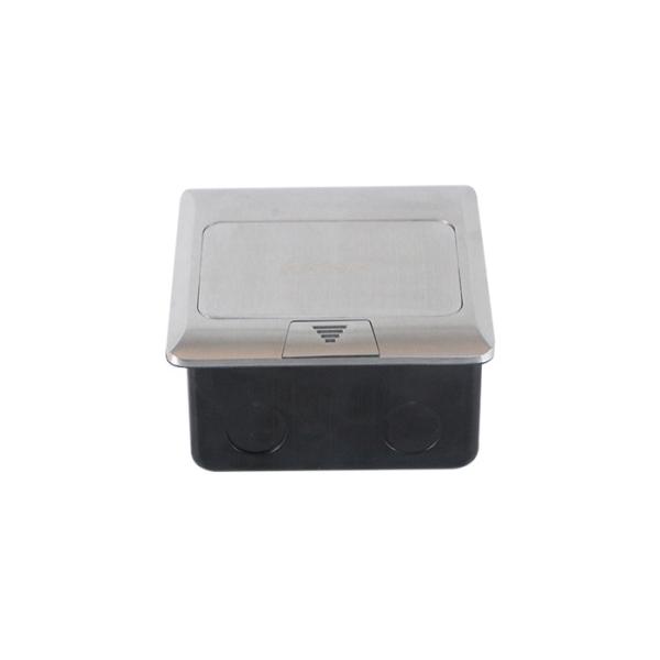 Quality Silver Color Pop Up Floor Mounted Outlet Box With 2 Ways British Socket for sale