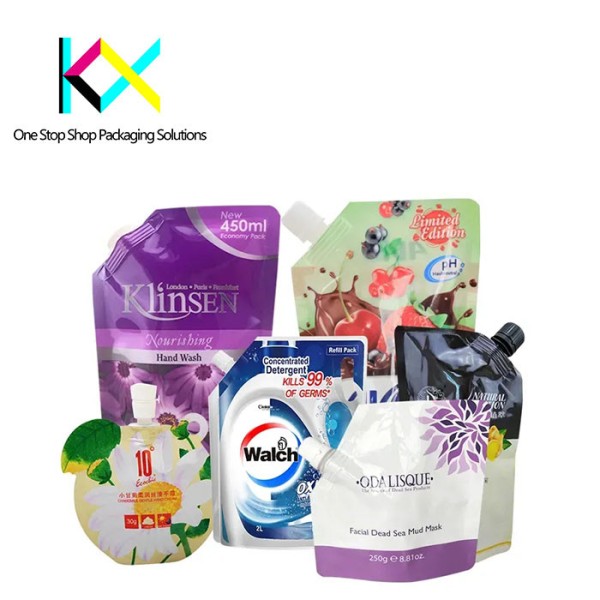 Quality Corner Spout Center Spout Packaging Pouch Rotogravure Printing ISO9001 Certified for sale