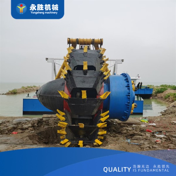 Quality Large Bucket Wheel River Sand Dredging Machine Equipped With 18inch Mud Dredger for sale