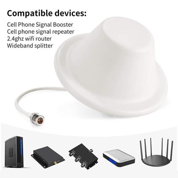 Quality Wide Band Omnidirectional Ceiling Mount Dome 4G LTE Antenna for sale