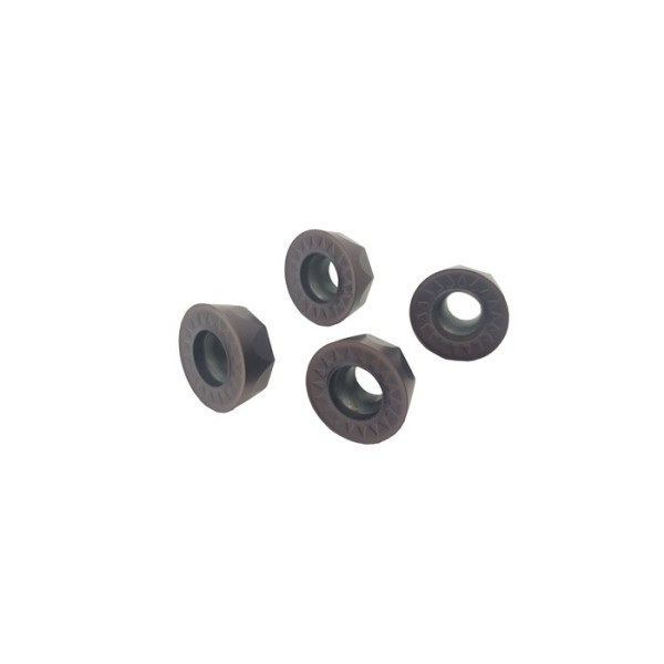 Quality Purple Black Carbide Machining Inserts , Round Carbide Inserts RPKT1204MO-JS for sale