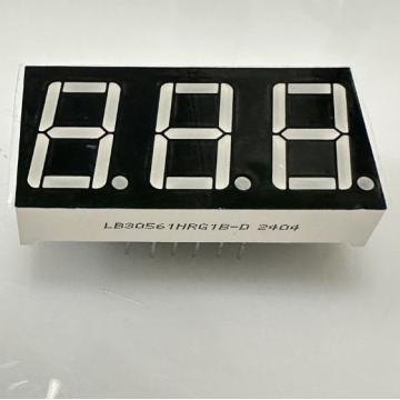 Quality Bi-Colour Red And Green 3 Digit 0.56" 7 Segment LED Display Common Cathode For for sale