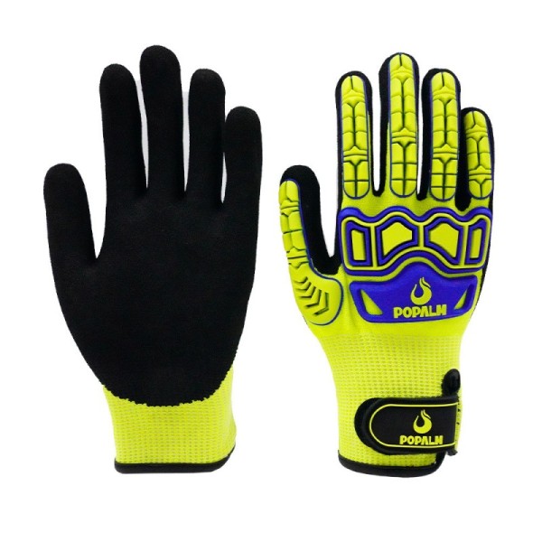 Quality 13 Guage Protective Gloves Cut Resistant Level C Sandy Nitrile Work Gloves for for sale