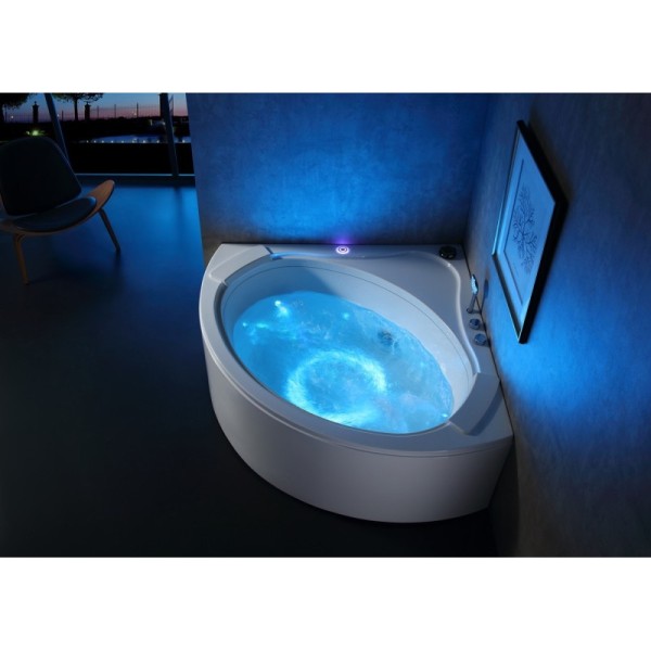Quality Circle Waterfall Massage Bathtub With U Type Overflow System for sale