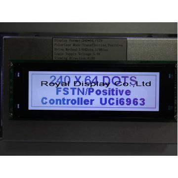 Quality Building In Controller Graphic LCD Module 5.0V Power Supply 240X64 Dot for sale